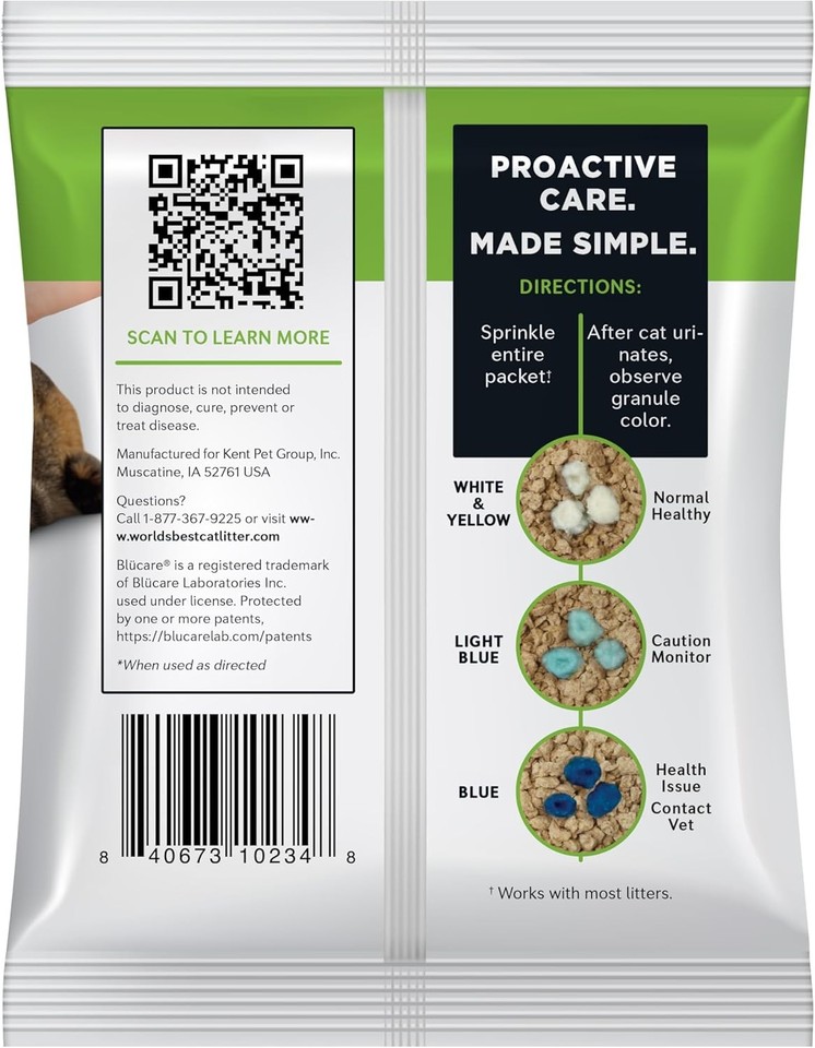 Health monitor cat litter, UTI color indicator, vet approved, 12g | eBay