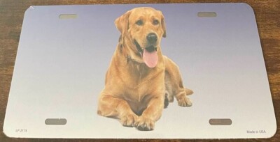Yellow Labrador Retriever Novelty License Plate Dog Family Pet | eBay