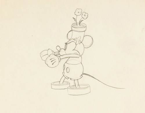Mickey Mouse 1932 Production Animation Cel Drawing Disney Wayward ...