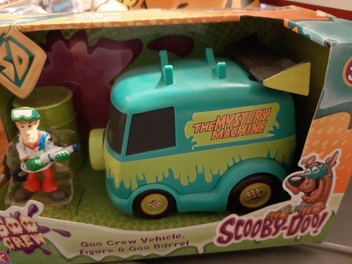 SCOOBY DOO GOO CREW VEHICLE FIGURE & GOO BARREL MYSTERY MACHINE. NEW ...