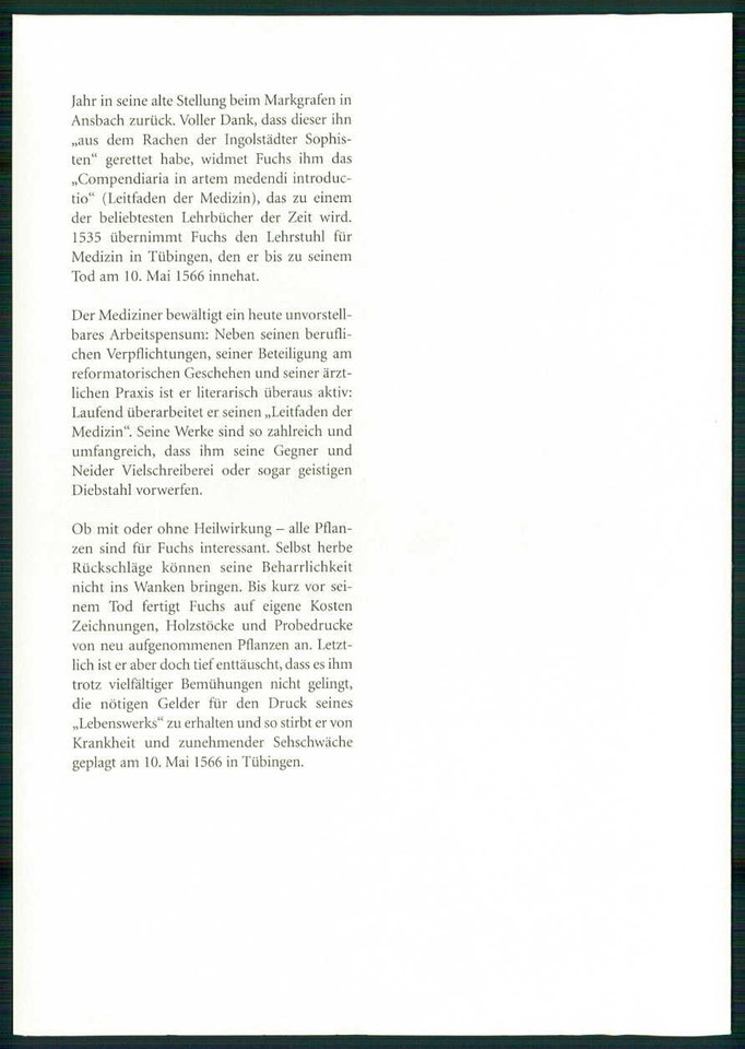 GERMANY FOLDER 2001/07 LEONHART FUCHS BOTANY FLORA NATIVE AMERICAN ...