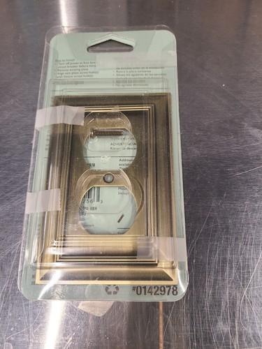 Allen + Roth Cosgrove Single Duplex Wall Plate Satin goldish 0142898 ...