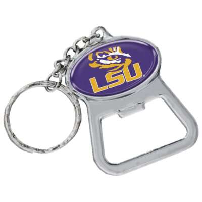 LSU Tigers Metal Key Chain And Bottle Opener W/domed Insert | eBay