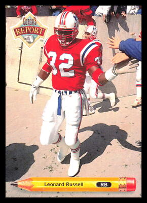 1992 Upper Deck Leonard Russell #CR17 Coach's Report New England ...