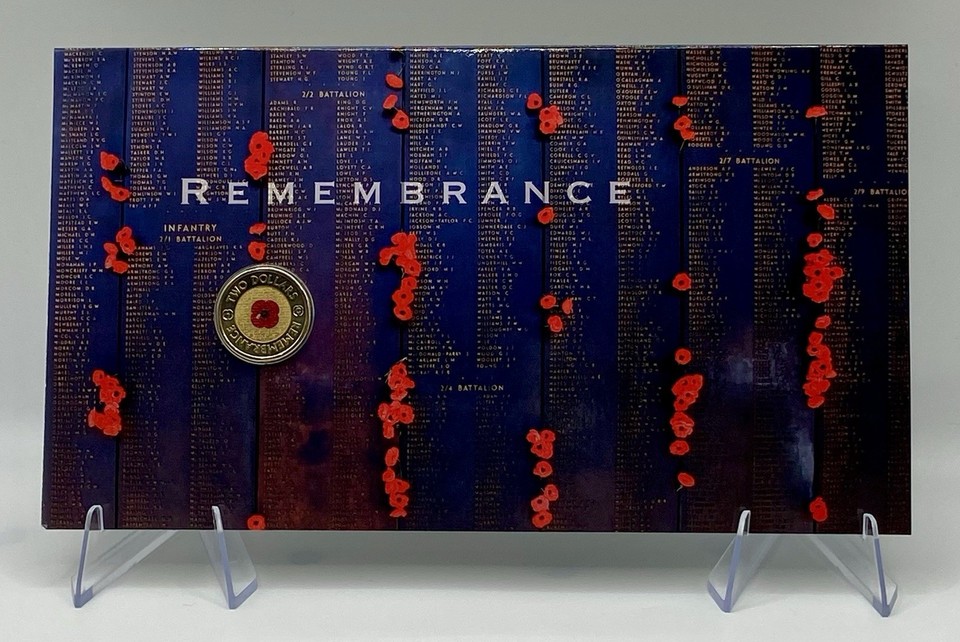 2012 REMEMBRANCE DAY $2 RED POPPY ‘C’ MINT MARK COIN PNC WITH MINISHEET ...