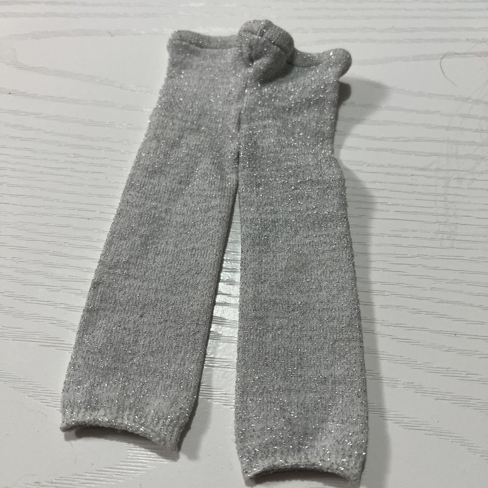 American Girl Doll Sparkle & Shine Silver Footless Tights Leggings EX ...