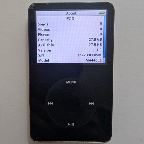 Apple iPod Classic 5th Gen 30GB Black (MA446LL) - Tested - READ | eBay