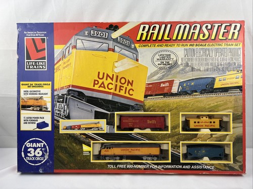 Life-Like Trains Rail Master 8883 HO Scale Santa Fe Diesel Set, Sealed ...