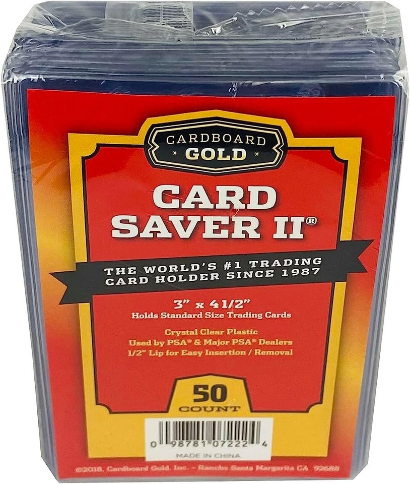 2000 Cardboard Gold CardSaver 2 Semi-rigid Card Holders II Case Card ...