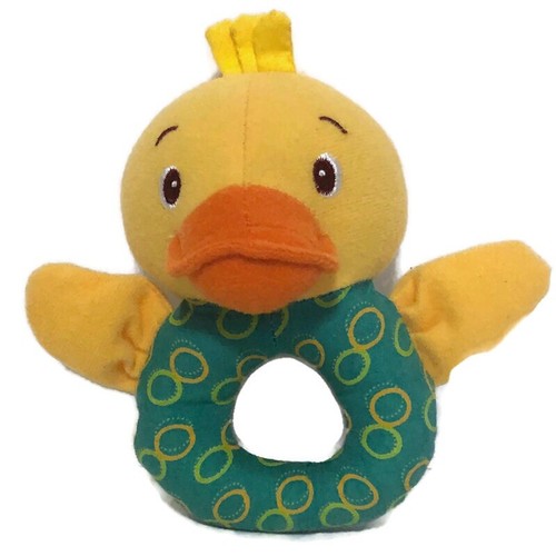 Bright Starts Duck Rattle Baby Plush Animal Toy Laundered | eBay