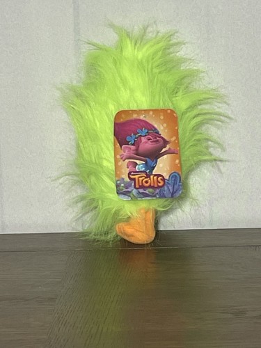 DreamWorks Trolls Fuzzbert Neon Green Hair Plush Stuffed Toy NWT 10" | eBay