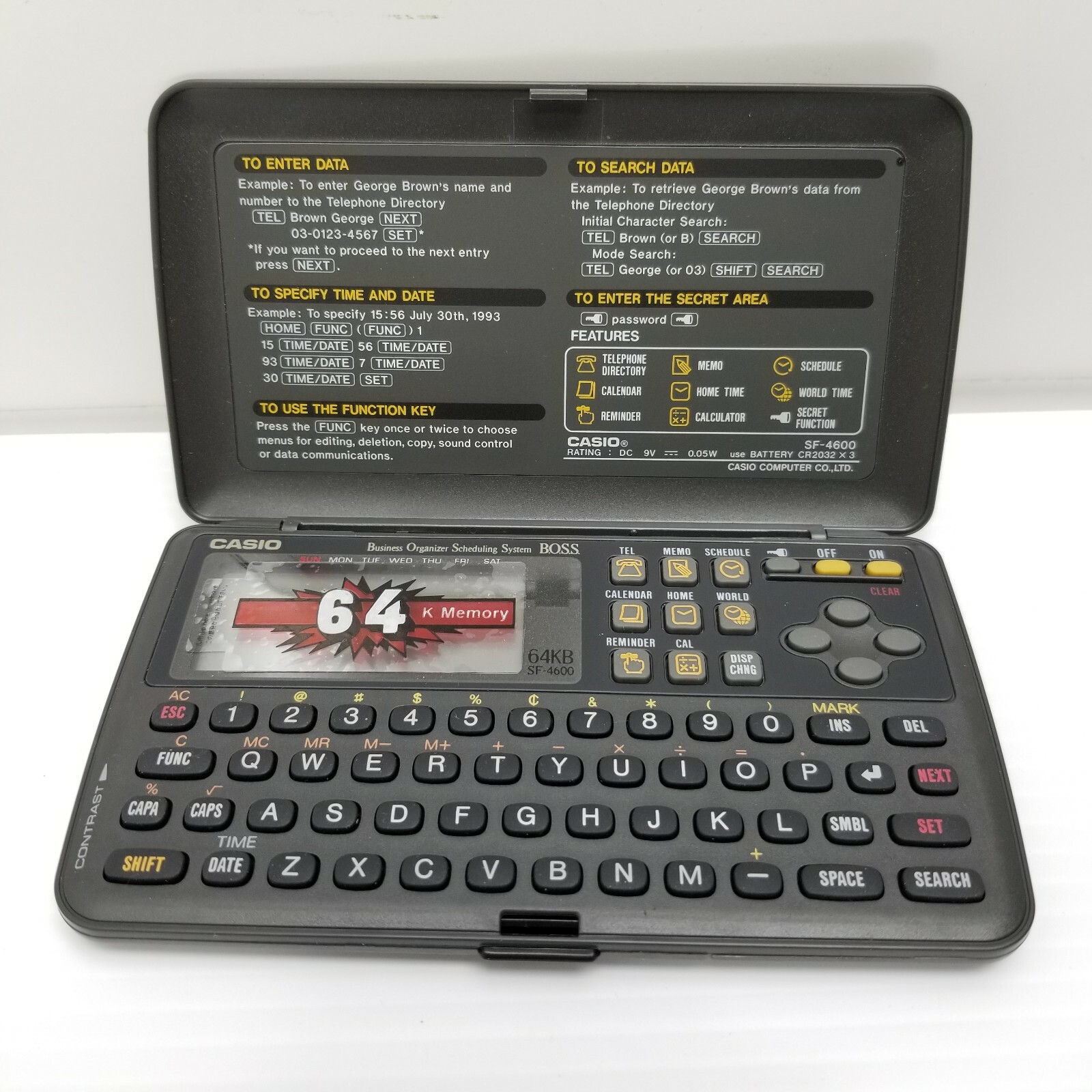 Casio BOSS SF-4600X - Business Organizer Scheduling System | eBay