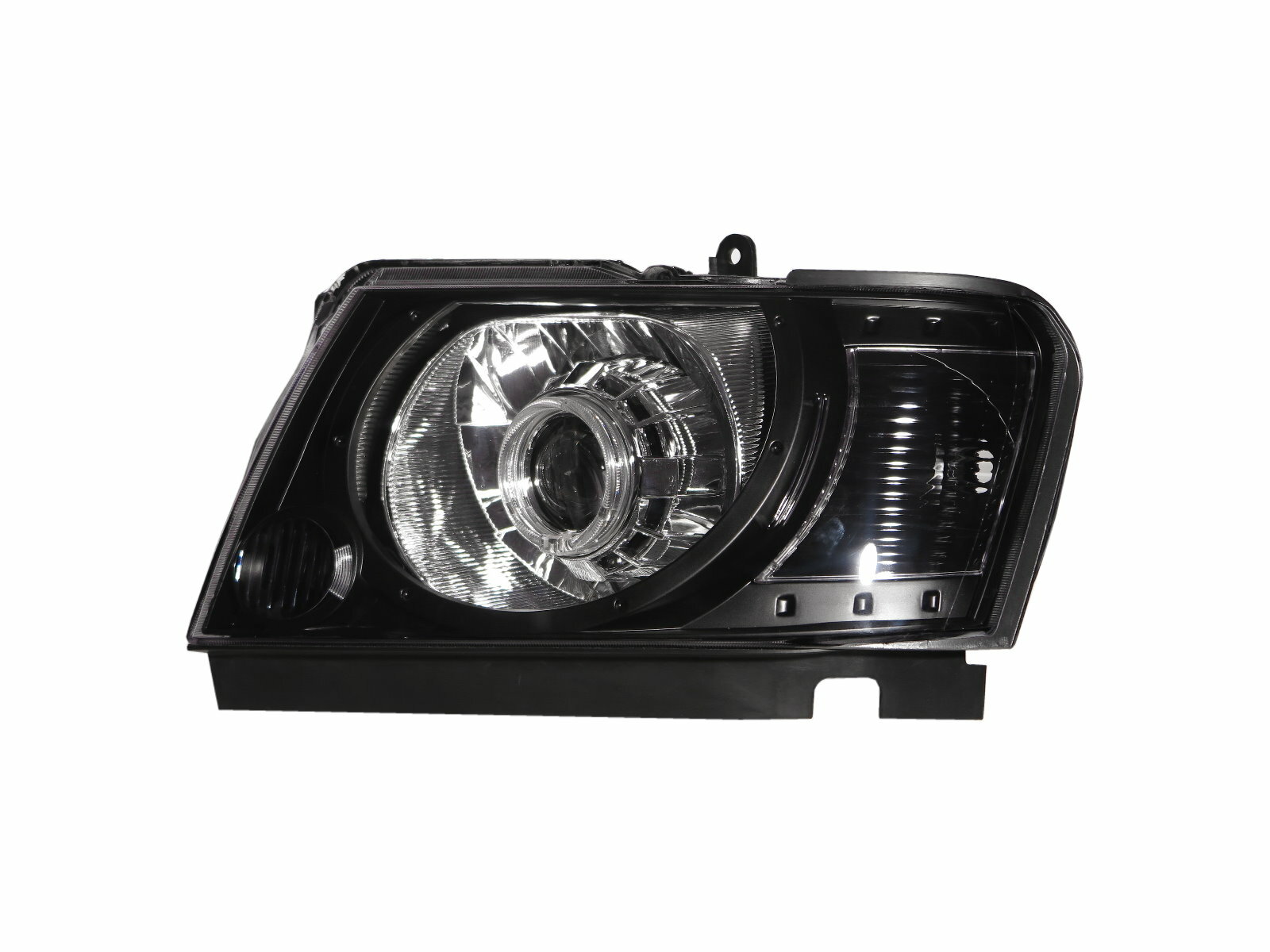 Patrol GU4 Y61 2004-ON Guide LED Angel-Eye Projector Headlight BK for ...