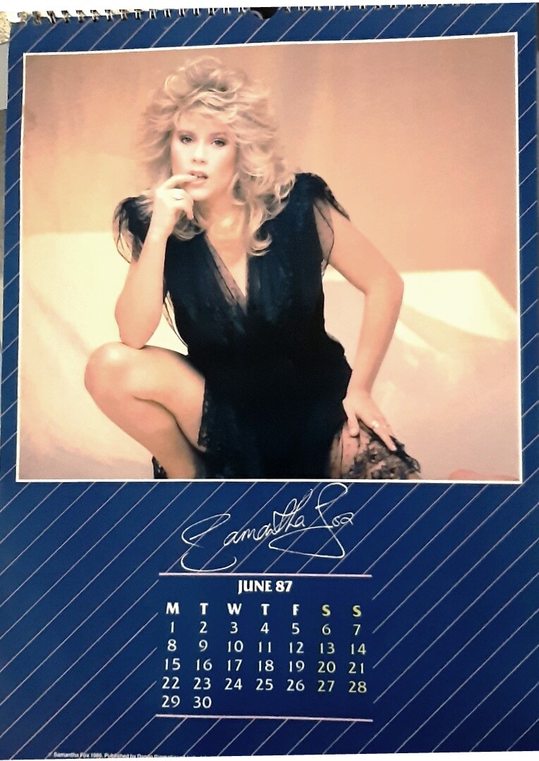 SAMANTHA FOX 1987 CALENDAR, OFFICIAL, model, singer, pop music, glamour ...