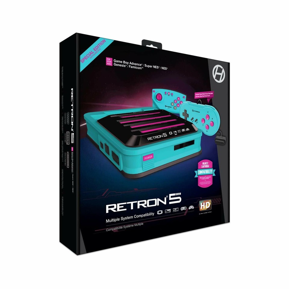 Hyperkin RetroN 5 HD Console GBA/GBC/GB/SNES/NES/Genesis/Mega Drive ...