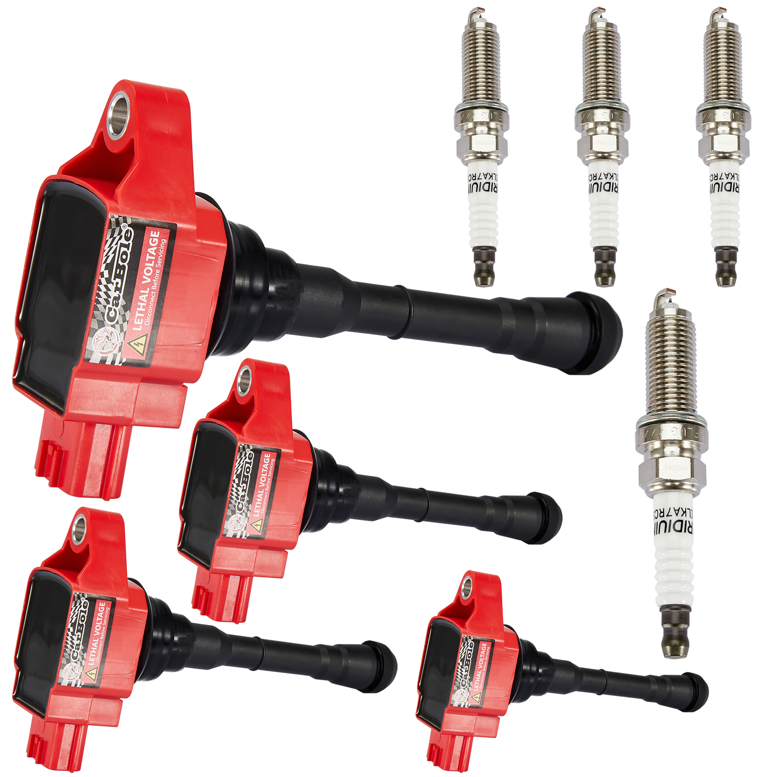 UF659 4X Ignition Coil & Iridium Spark Plug for Nissan Juke Sentra 1.6L ...