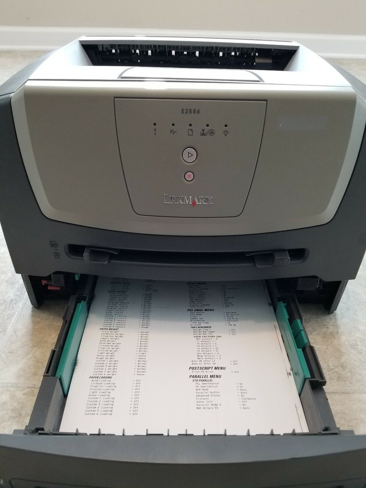 Lexmark E250d Workgroup monochrome Laser Printer 734646013109| eBay
