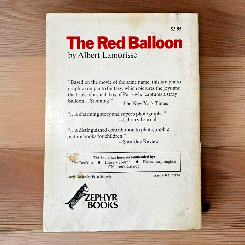 The Red Balloon (1956) ~ Albert Lamorisse ~ Paperback | eBay