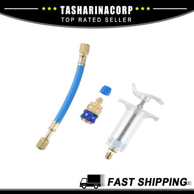 Universal Piece of 1 Car AC Oil Dye Injectors Kit 30ml/1 Oz HVAC Manual ...