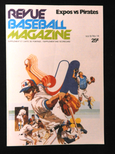 1977 Montreal Expos MLB Baseball Game Scorecard Program | eBay