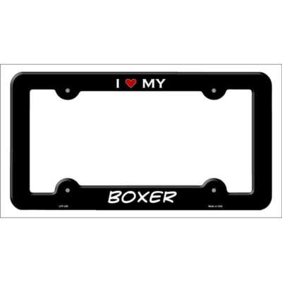 Boxer Novelty Metal License Plate Frame LPF-236 | eBay