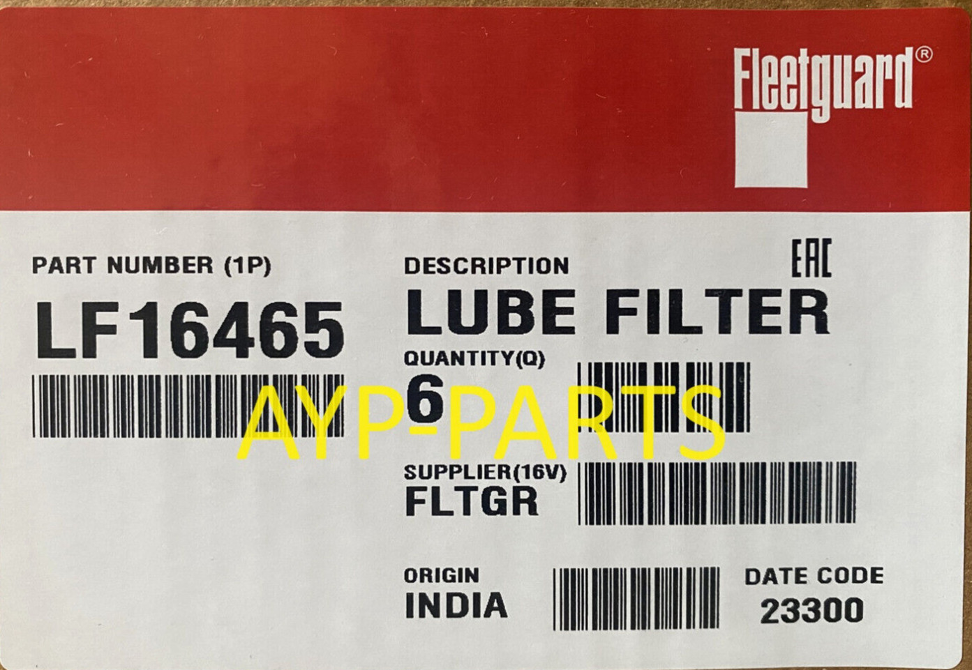 MACK 23155587 - Cross reference oil filters