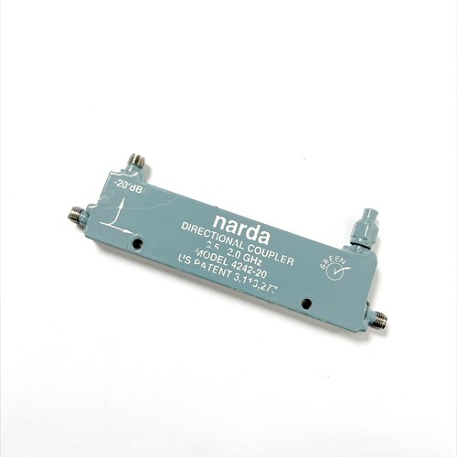 Narda Microwave 4242-20 0.5-2GHz RF Directional Coupler -20dB Coupling ...