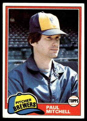 1981 Topps Paul Mitchell #449 Milwaukee Brewers Baseball Card | eBay