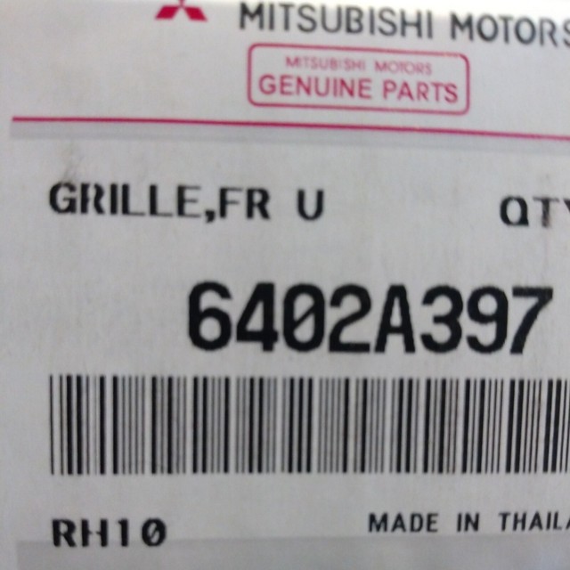 Genuine Mitsubishi Mirage Grille Cover 6402A397 for sale online | eBay