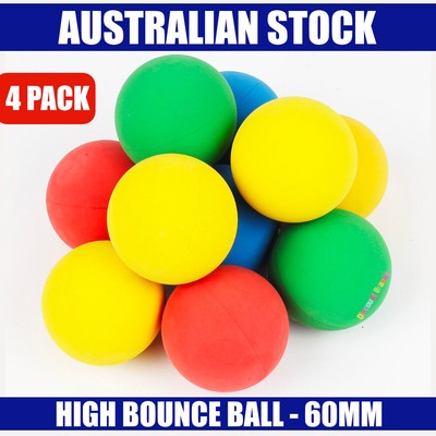 4 X HIGH HI BOUNCE RUBBER HAND BALLS HANDBALLS ANTI STRESS RELIEVER TOY ...