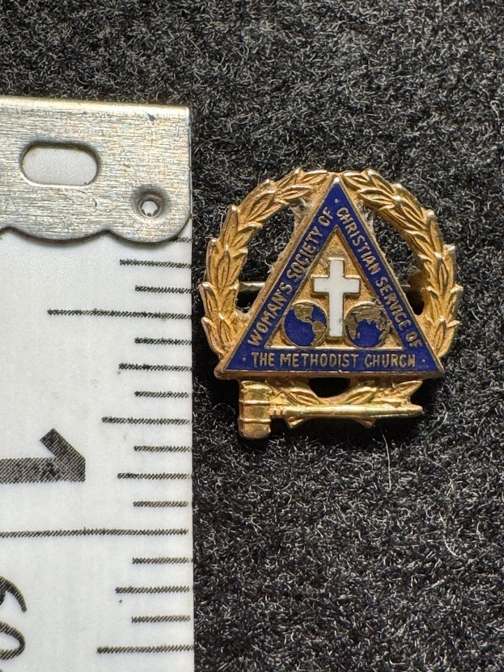 Vintage 10K Gold Top WSCS Methodist Church Presidents Pin – Enamel ...