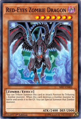 Red-Eyes Zombie Dragon - SR07-EN005 - Common - 1st Edition Near Mint ...
