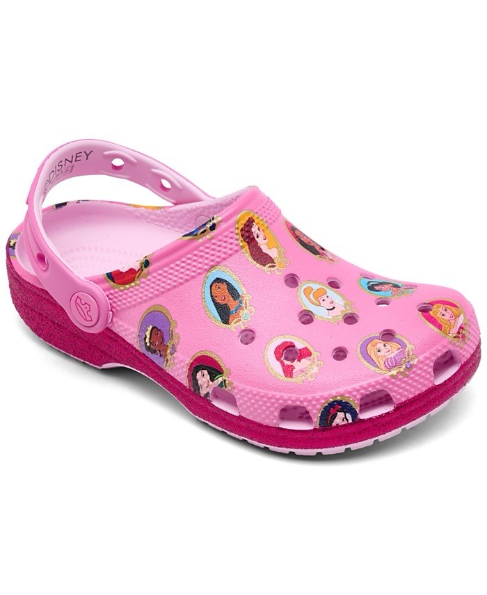 CROCS Little Girls Disney Princess Classic Clogs Finish Line Pink 12 | eBay