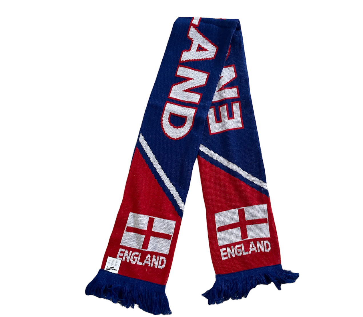 England Scarf Reversible Jacquard Knitted Football Rugby England Scarf ...