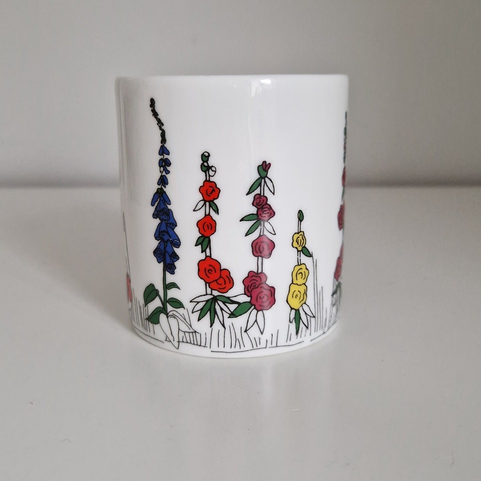 TWB Tea with Bea Bone China Mug 'Wild Garden' Robin Foxglove Roy ...
