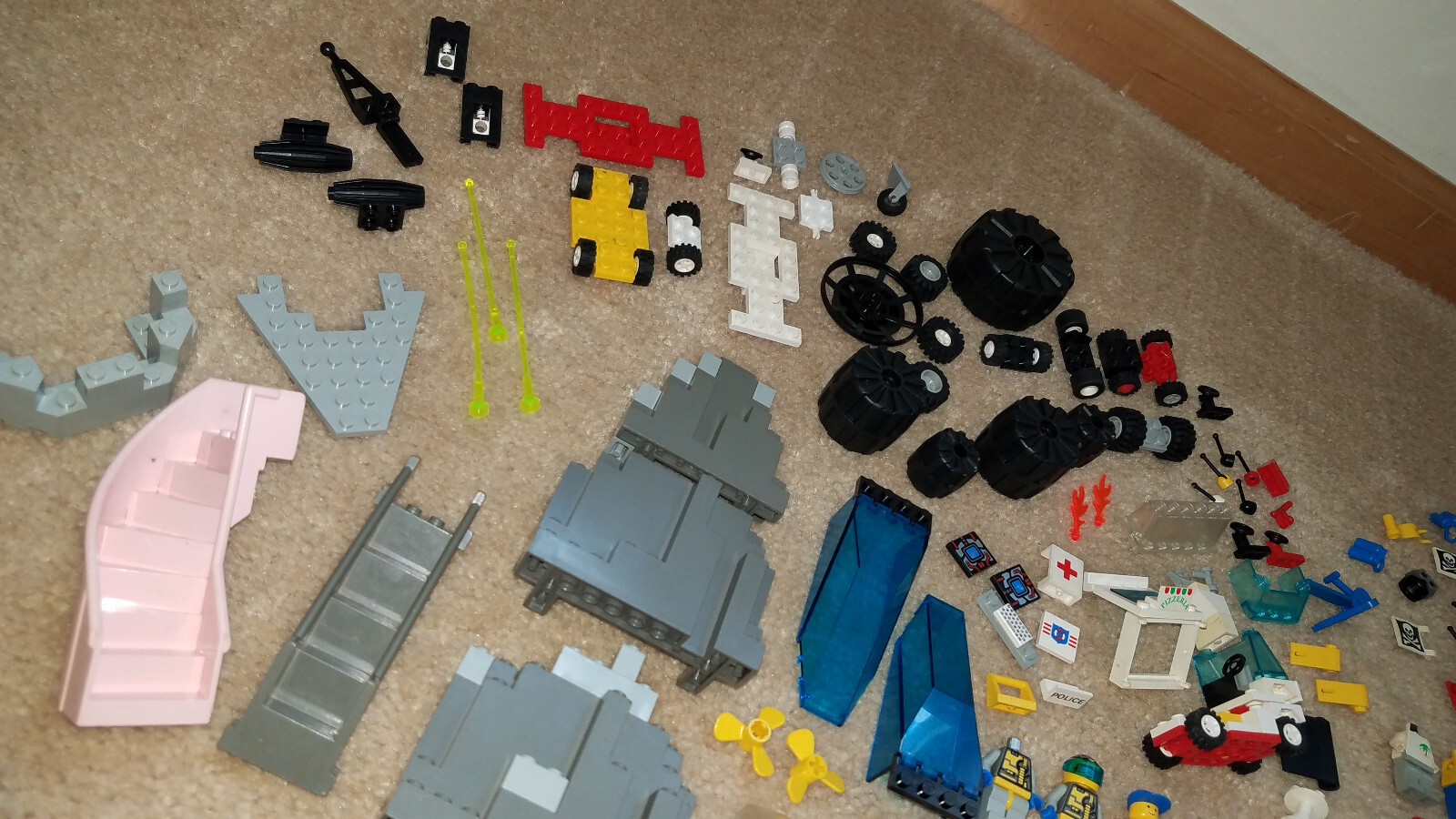 🟢1990's Vintage Lego Brick Set Bulk Lot 4lbs of bulk rare pieces & mini ...