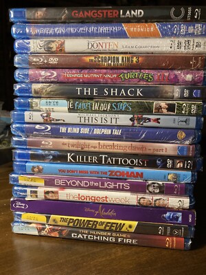 Blu-Ray Lot Of 17 Movies (New/Sealed) - Multiple genres - Reseller Set ...