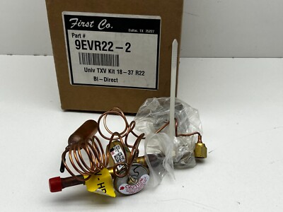 First Co. CP7325 9EVR22-2 Universal TXV R-22 Expansion Valve Kit 18-37 ...