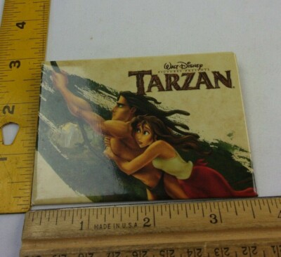 TARZAN animated movie Disney pin back button promotional Disney Store ...