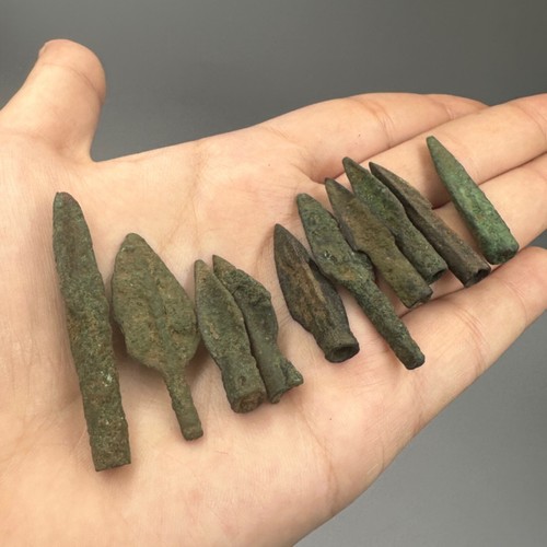 Museum Quality Ancient Roman Bronze Arrow Head Genuine Artifact Lot Of ...