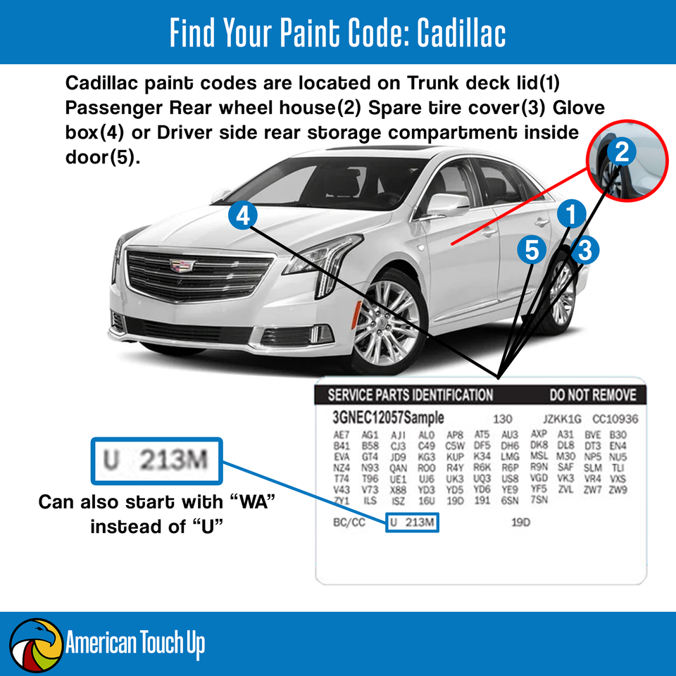 CADILLAC Genuine OEM Automotive Touch Up Paint Spray/Jars SELECT YOUR ...