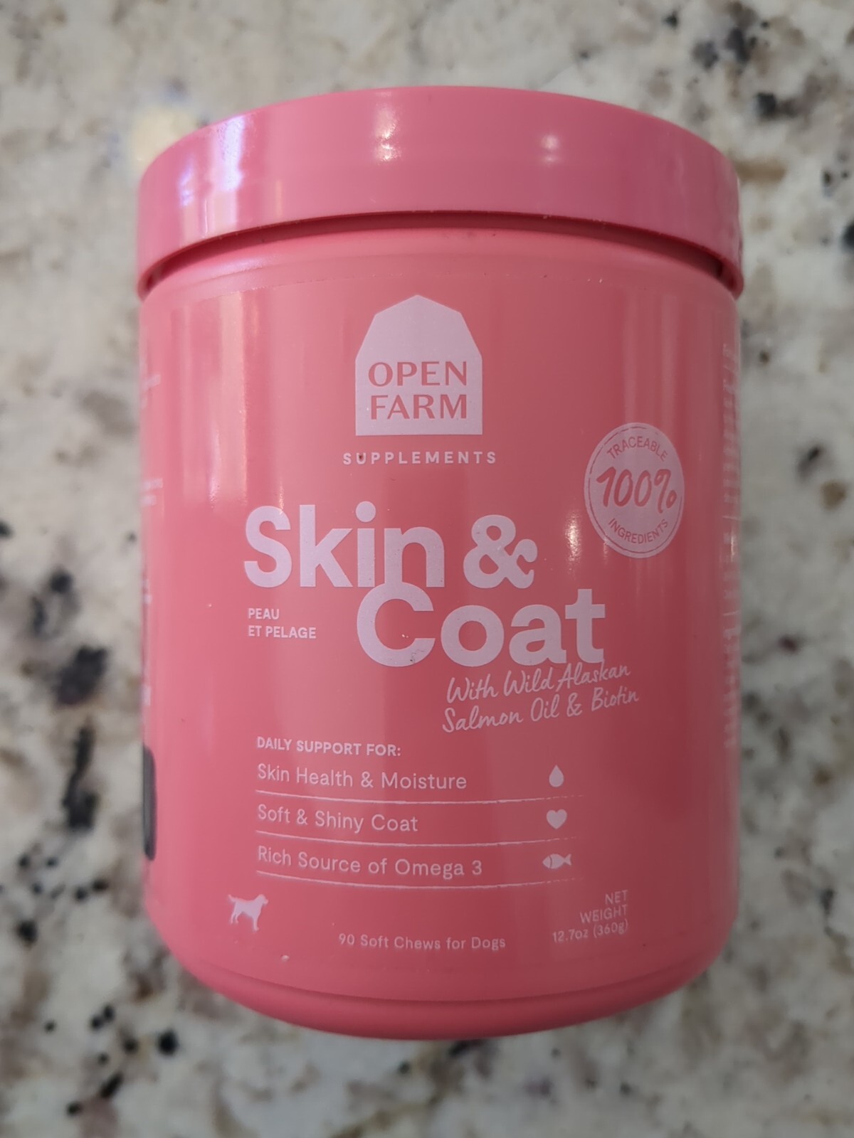 Open Farm Skin & Coat Chews, Dog Supplement, Dog Vitamins, Supports a ...