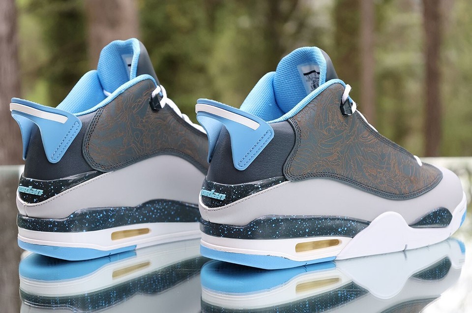 Nike Air Jordan Dub Zero Wolf Grey 2014 Men’s Size 12 Blue Custom ...