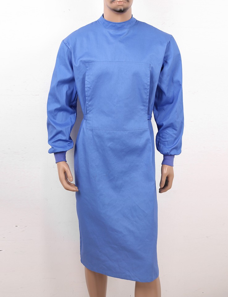 Unisex Medical Reusable Surgical Gown Operating Hospital Scrubs Uniform ...