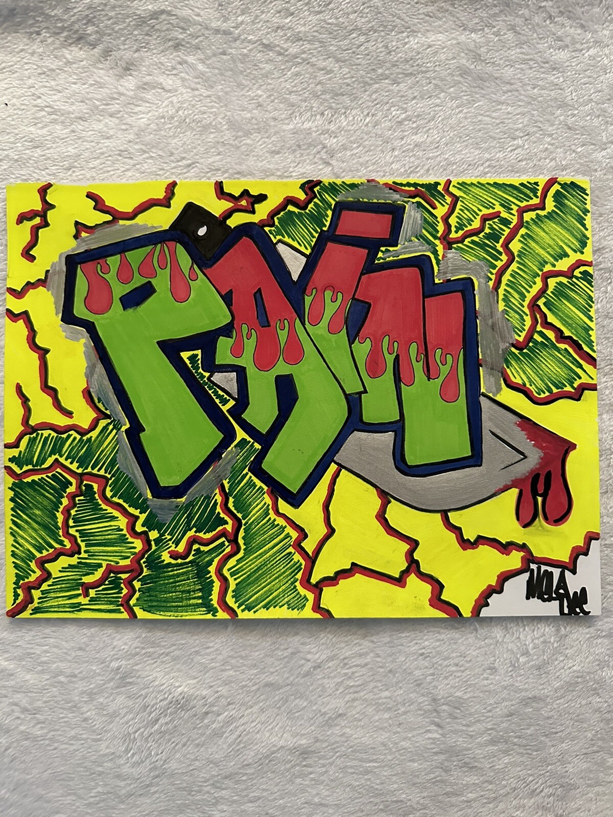 Graffiti Art Sketch “Pain” Original | eBay