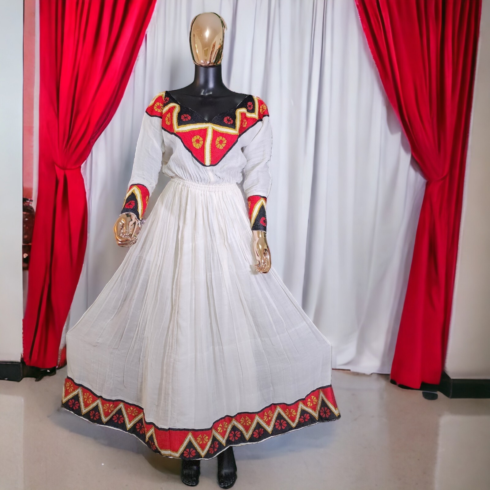 Ethiopian Habesha Dress Traditional Kemis Tebebe, African Dress,Gift ...