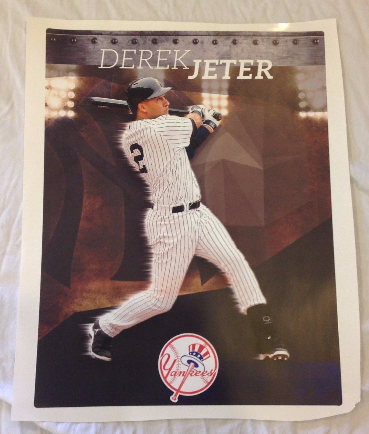 Derek Jeter Legend FATHEAD Small Mural 17.5"x 13" NY Yankees MLB Wall ...