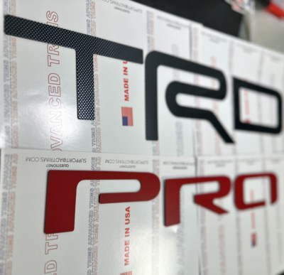 CARBON RED TAILGATE Letters for Toyota Tundra TRD Pro 2022-2025 NOT ...