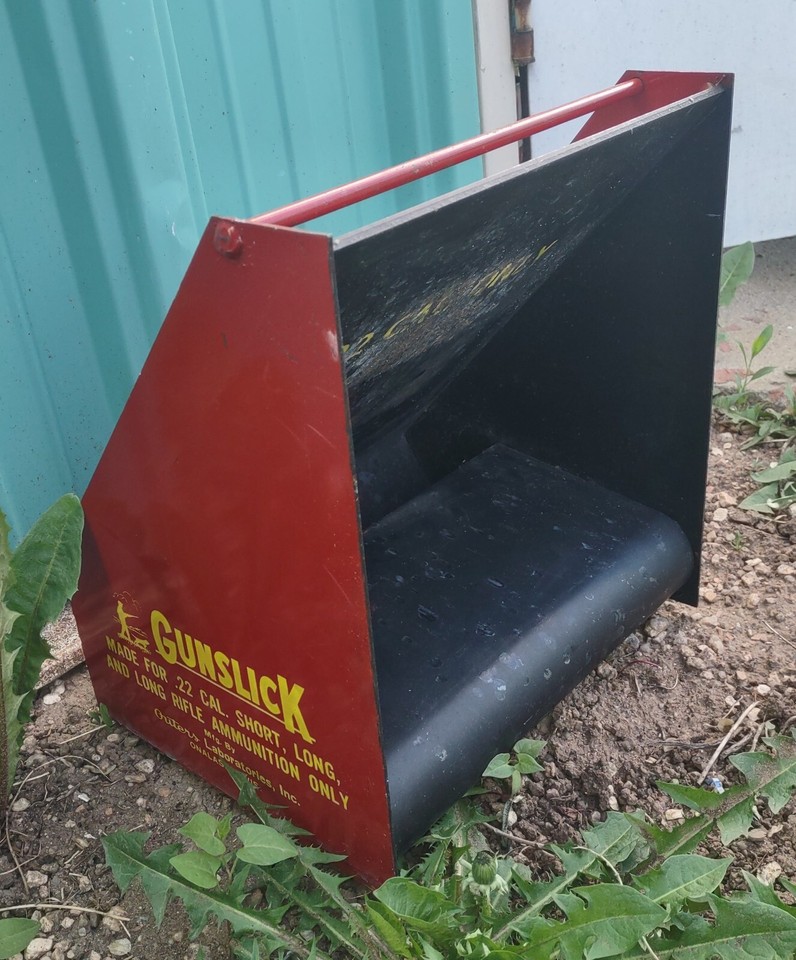 Outers Gunslick 22 Caliber Bullet Trap Target Vintage Excellent | eBay