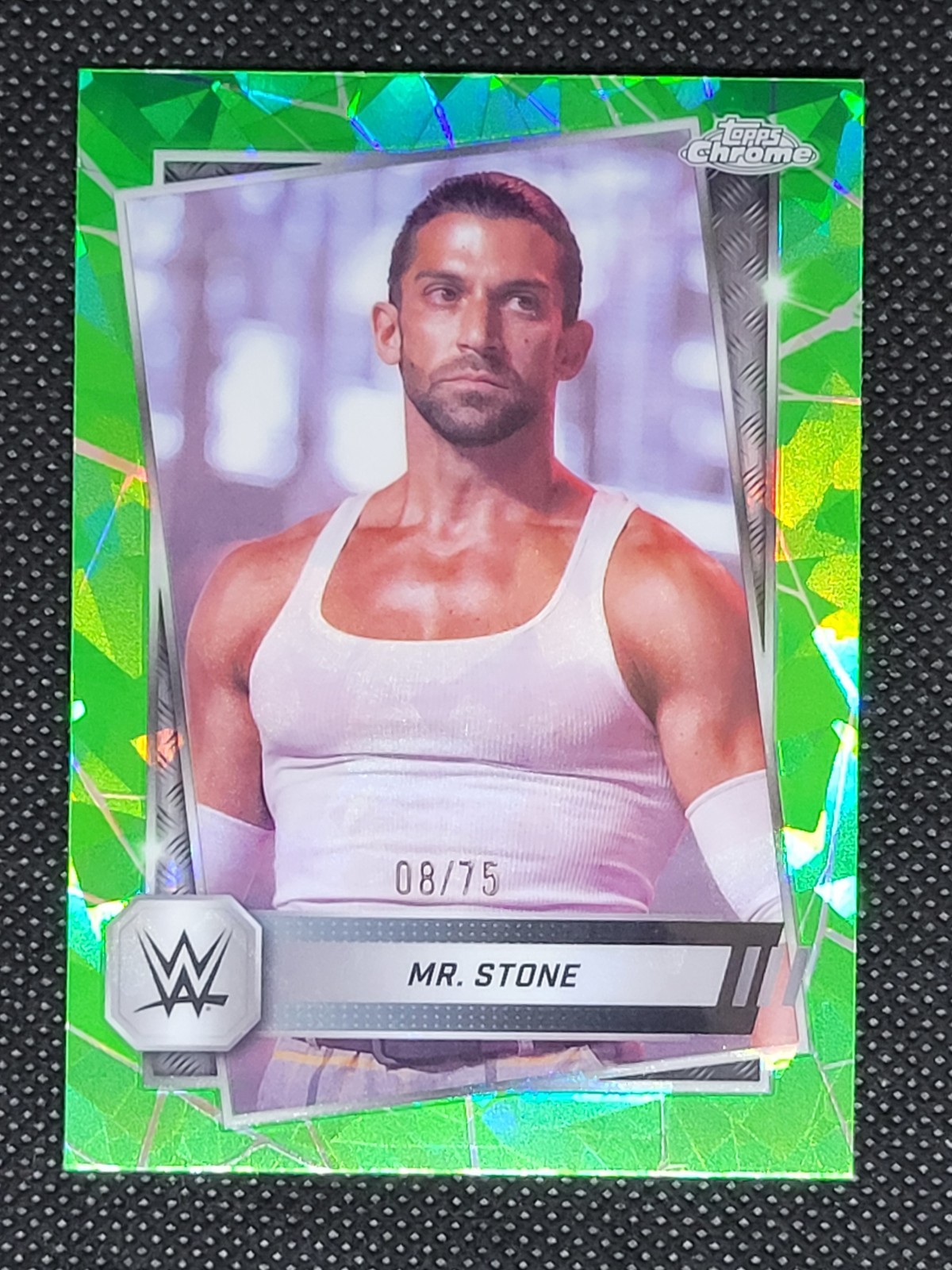Mr Stone 2025 Topps Chrome WWE Sapphire Edition #173 Base Chrome ...